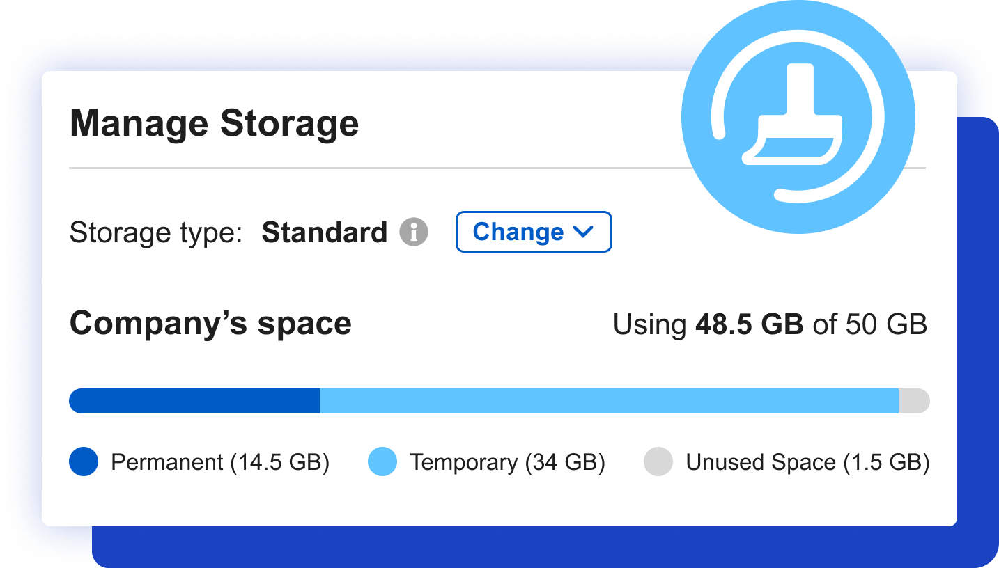 Internal Communications Tool with Flexible Cloud Storage